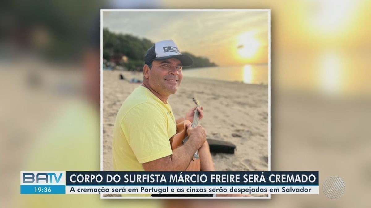Corpo do surfista Márcio Freire será cremado em Portugal; cinzas serão ...