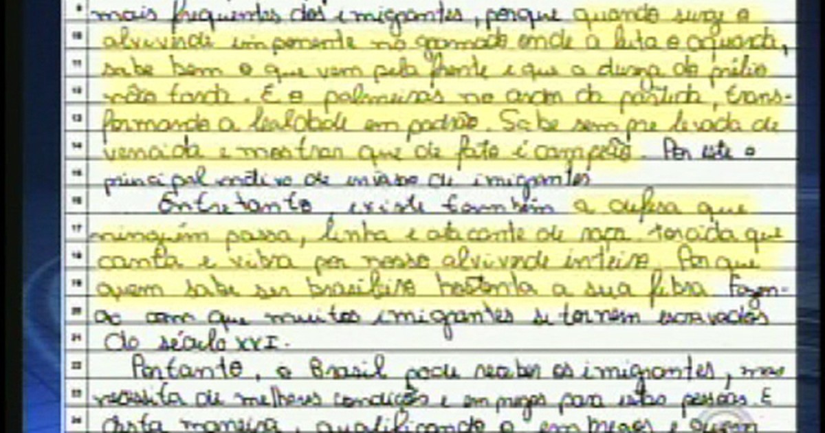 G1 - Entenda por que redação do Enem com hino e miojo não vale nota ...