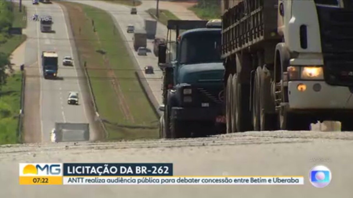 ANTT faz sessão para concessão da BR-262, entre Uberaba e Betim, em MG ...