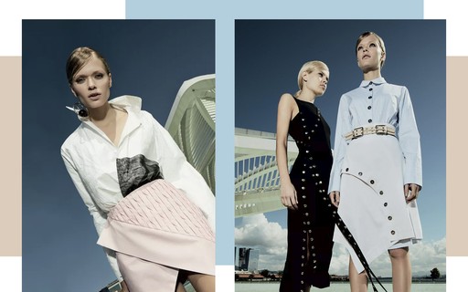 Lucas Barros, Luisa Farani e Modem olham para uma alfaiataria fresca no ...