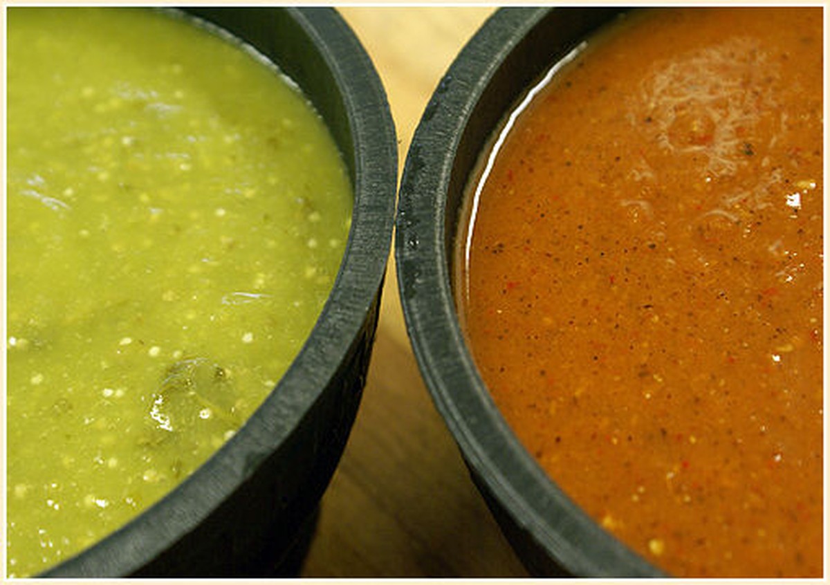 Molho verde ou vermelho | Molhos | Receitas