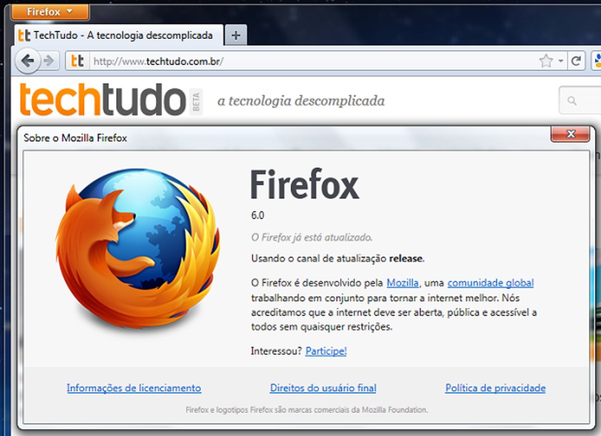Versão final do Firefox 6 já está disponível para download | Notícias ...