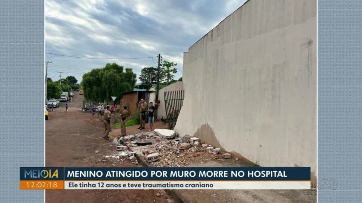 Morre Menino Atingido Por Muro No Paraná Estrutura Foi Derrubada Por