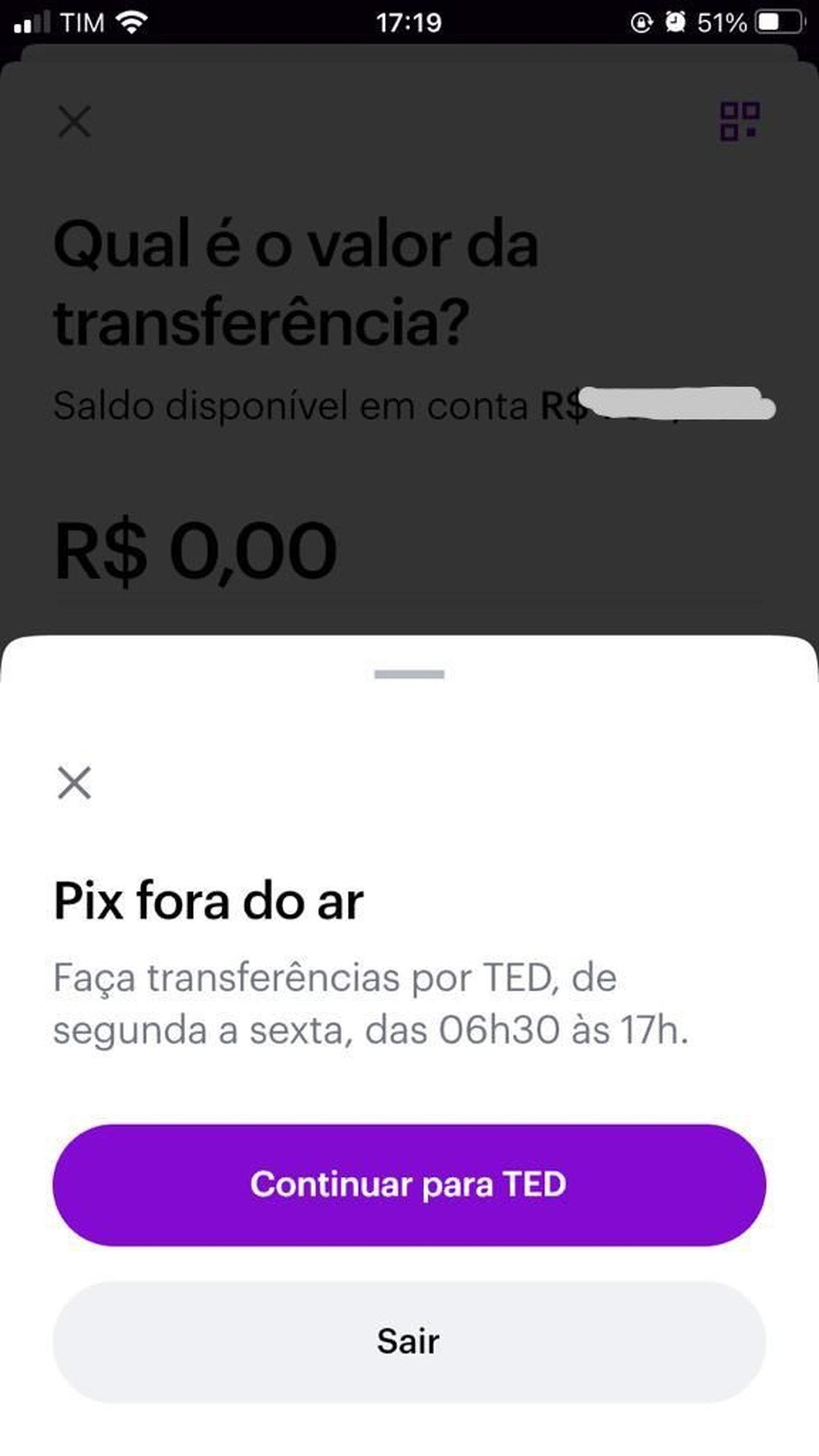 Pix do Nubank fica fora do ar | PIX | G1