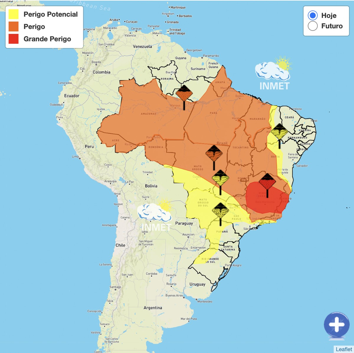 Semana será de chuva intensa na maior parte do país; veja previsão do ...