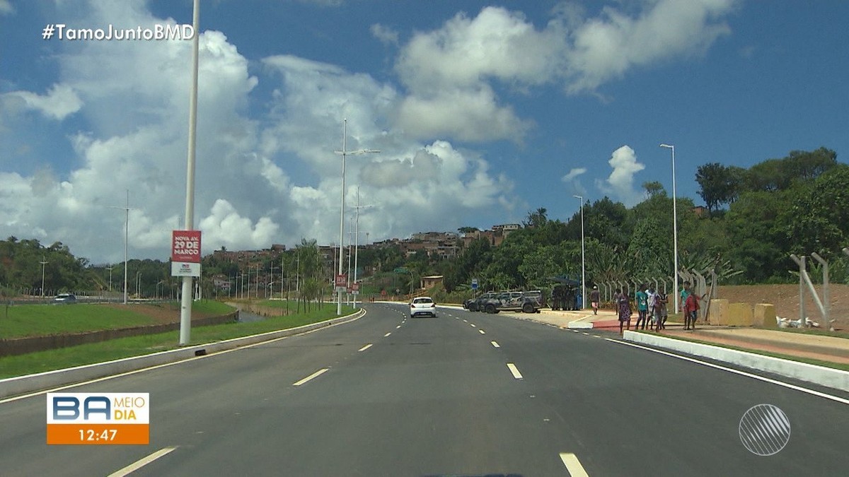 Via que liga BR-324 à orla é inaugurada em Salvador | Bahia | G1
